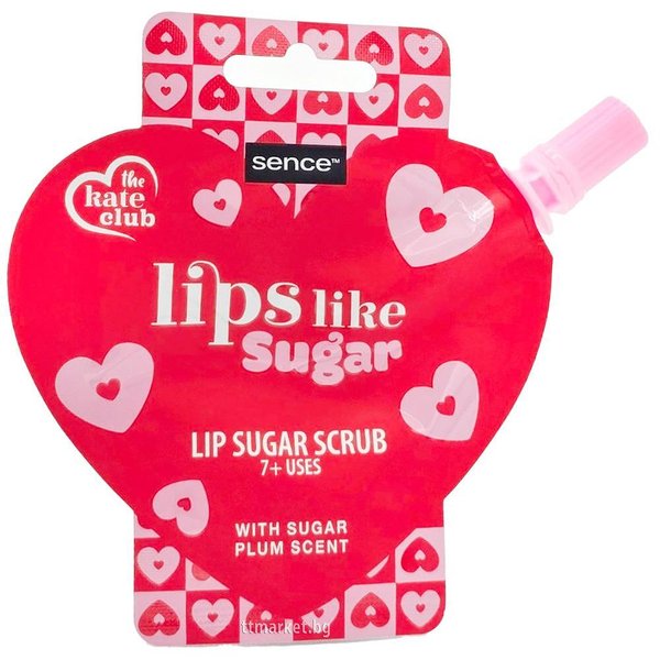 Sence Lips Like Sugar Lip Sugar Plum Scrub Ексфолиант за устни за 7 ...